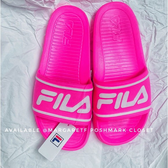 Fila | Shoes | Fila Pink Anti Slippery Cushioned Slides Sandals | Poshmark